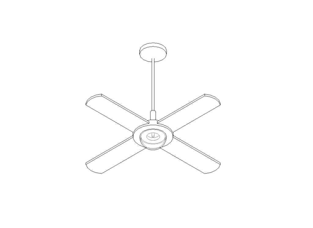 Revit Family Ceiling Fan Sleek Modern Ceiling Fan Revit Family